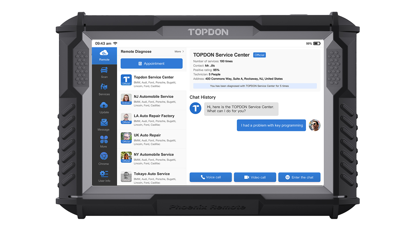 Topdon Phoenix Remote - Diagnostic Equipment for Vehicles