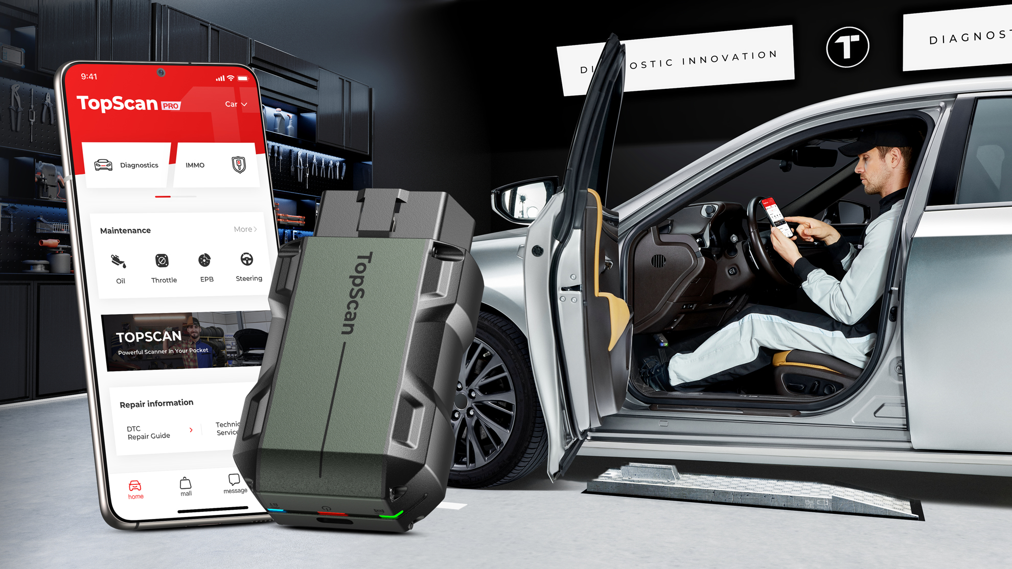 Topscan Pro Mobile Vehicle Diagnostic Equipment